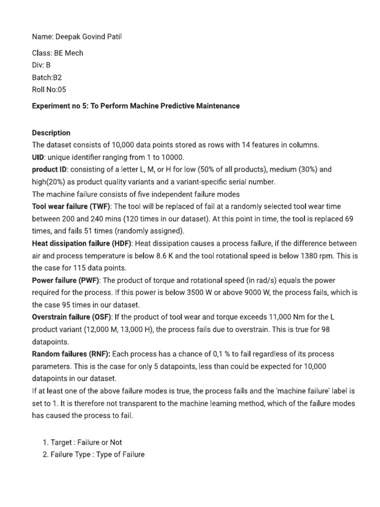 Practical No. 5 | PDF