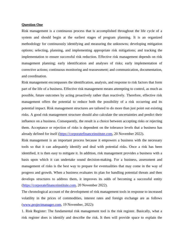 Effective Risk Management Strategies | PDF | Risk | Risk Management