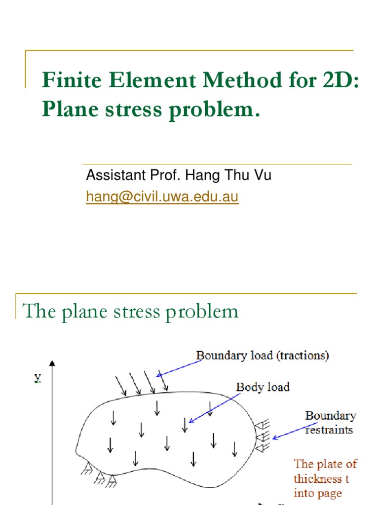 2D Finite Element Method Overview | PDF | Finite Element Method | Mechanics