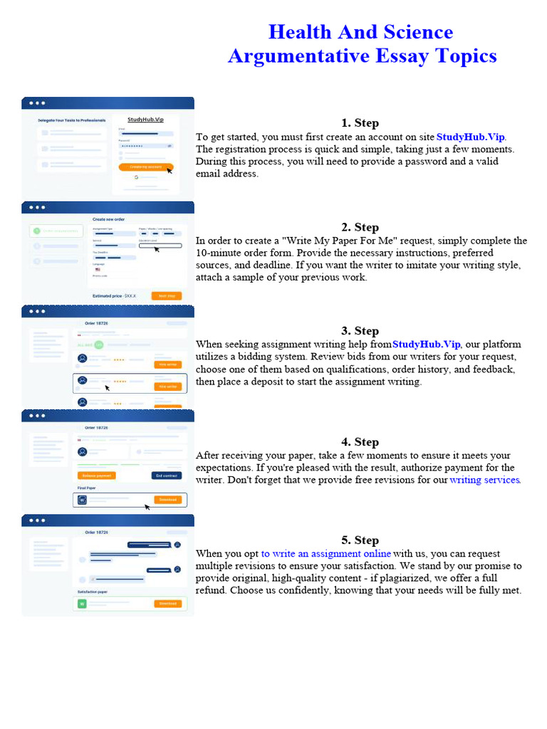 Health and Science Argumentative Essay Topics | PDF | Corrosion