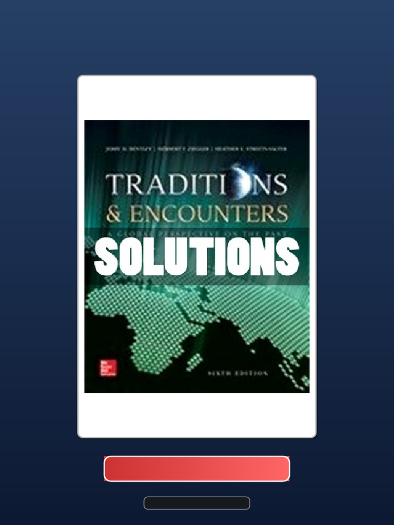 Complete Bundle Traditions and Encounters A Global Perspective On The ...