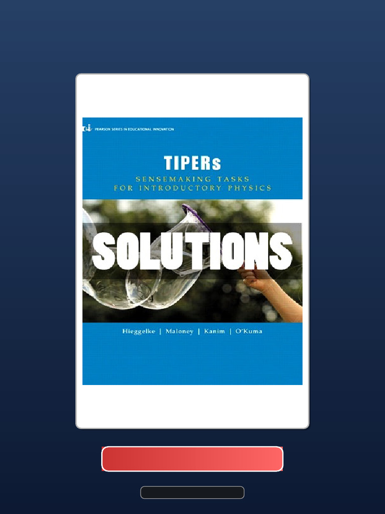 Complete Bundle TIPERs Sensemaking Tasks For Introductory Physics 1 Ed ...