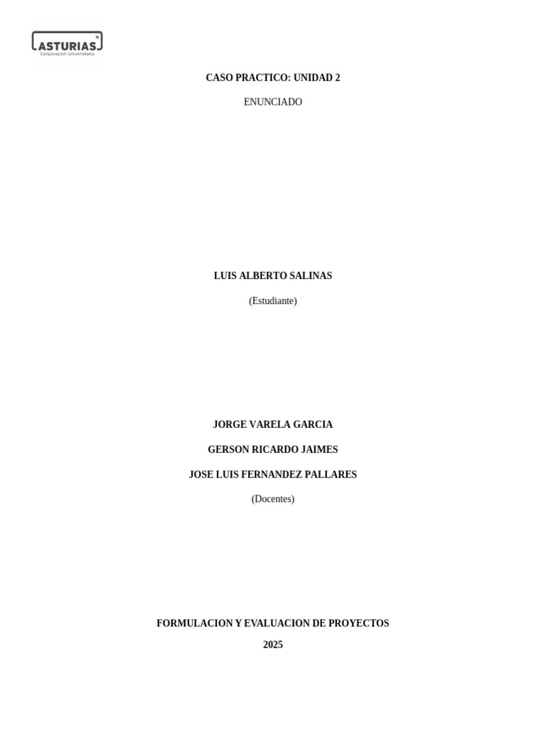 Plantilla - Casos Practico Unidad 2 - FEP | PDF | Toma de decisiones | Economias