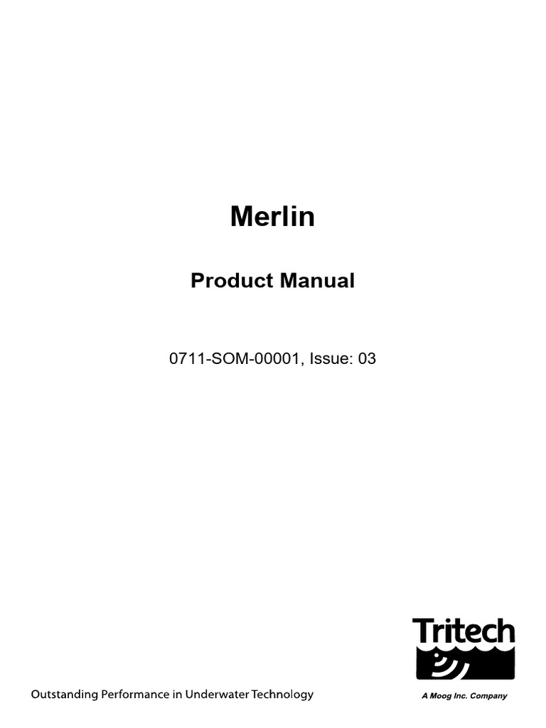 Rov Dredge Pump Excavation Jetting Tritech Merlin Hardware Manual | PDF ...