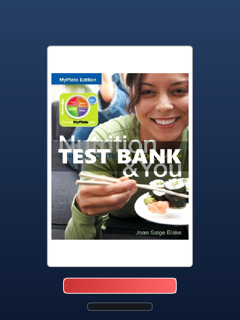 Complete Bundle Nutrition and You Core Concepts For Good Health MyPlate ...