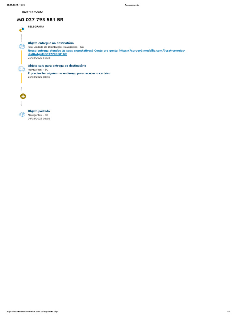 Rastreamento - Renata | PDF