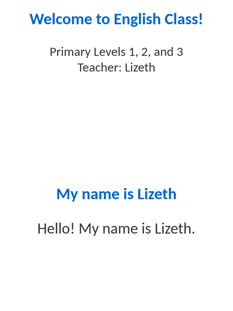 English Class Presentation Lizeth | PDF