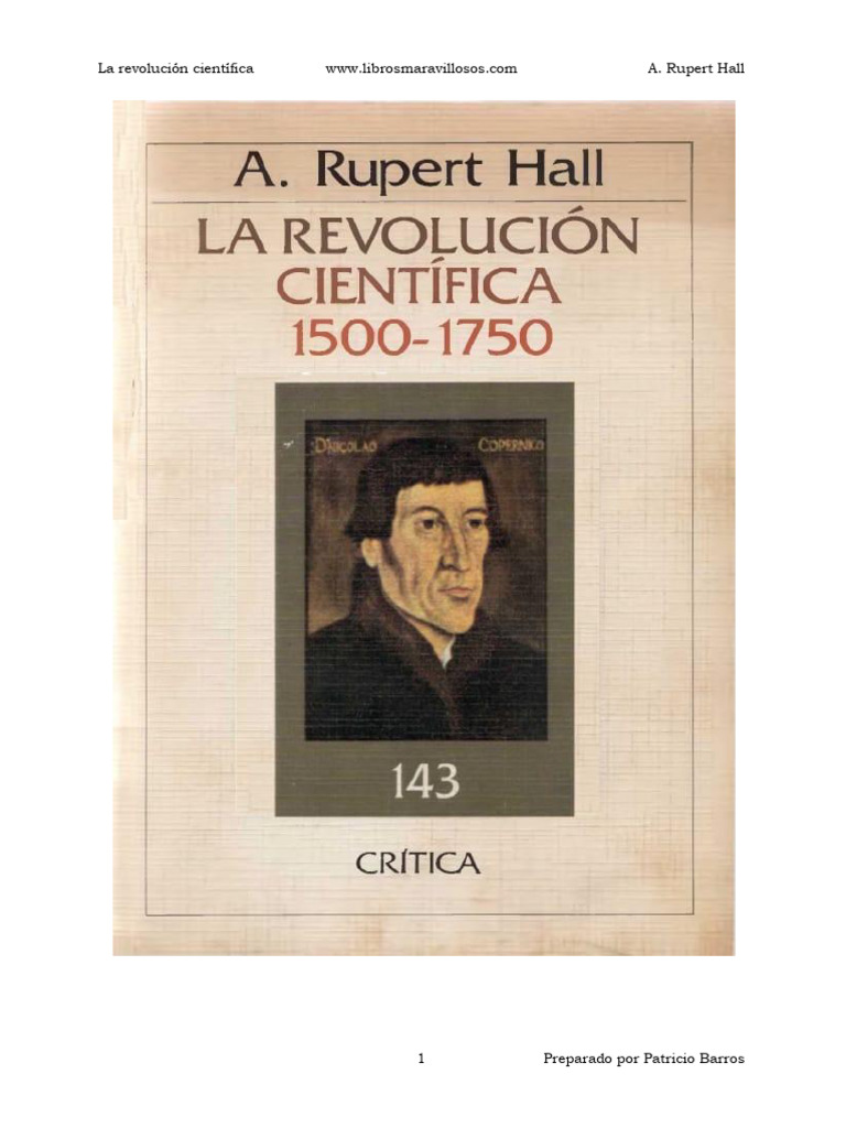 La Revolucion Cientifica - A Rupert Hall | PDF | Revolución científica ...