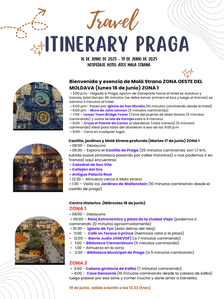 Itinerario Praga Ok Ultimo | PDF