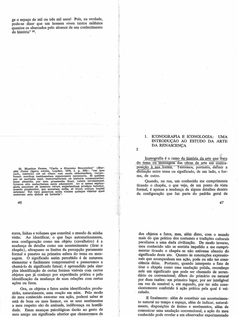 Erwin Panofsky Iconografia e Iconologia Uma Introduao Ao Estudo Da Arte ...