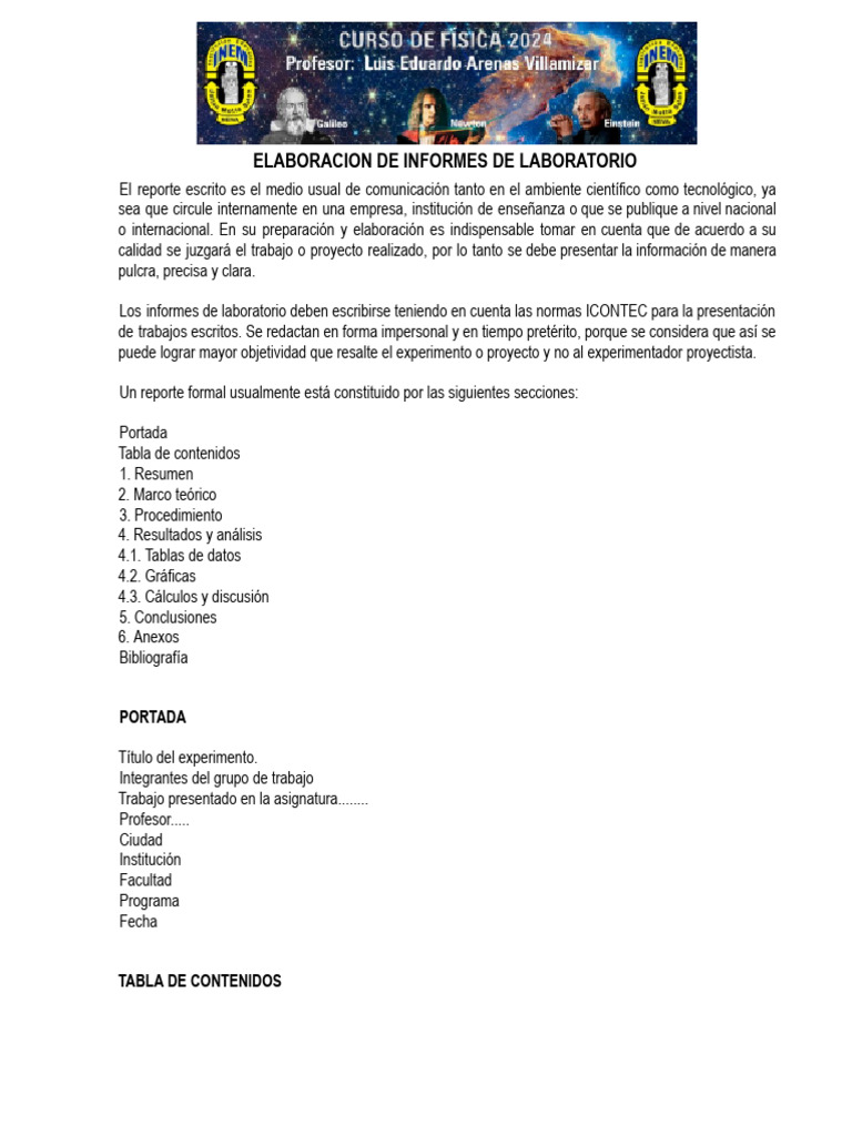 Elaboracion de Informes de Laboratorio | PDF | Experimentar | Medición