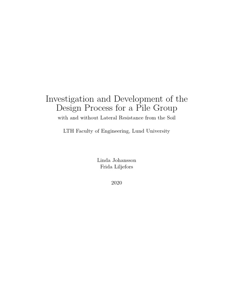 Optimizing Pile Group Design Process | PDF | Deep Foundation ...