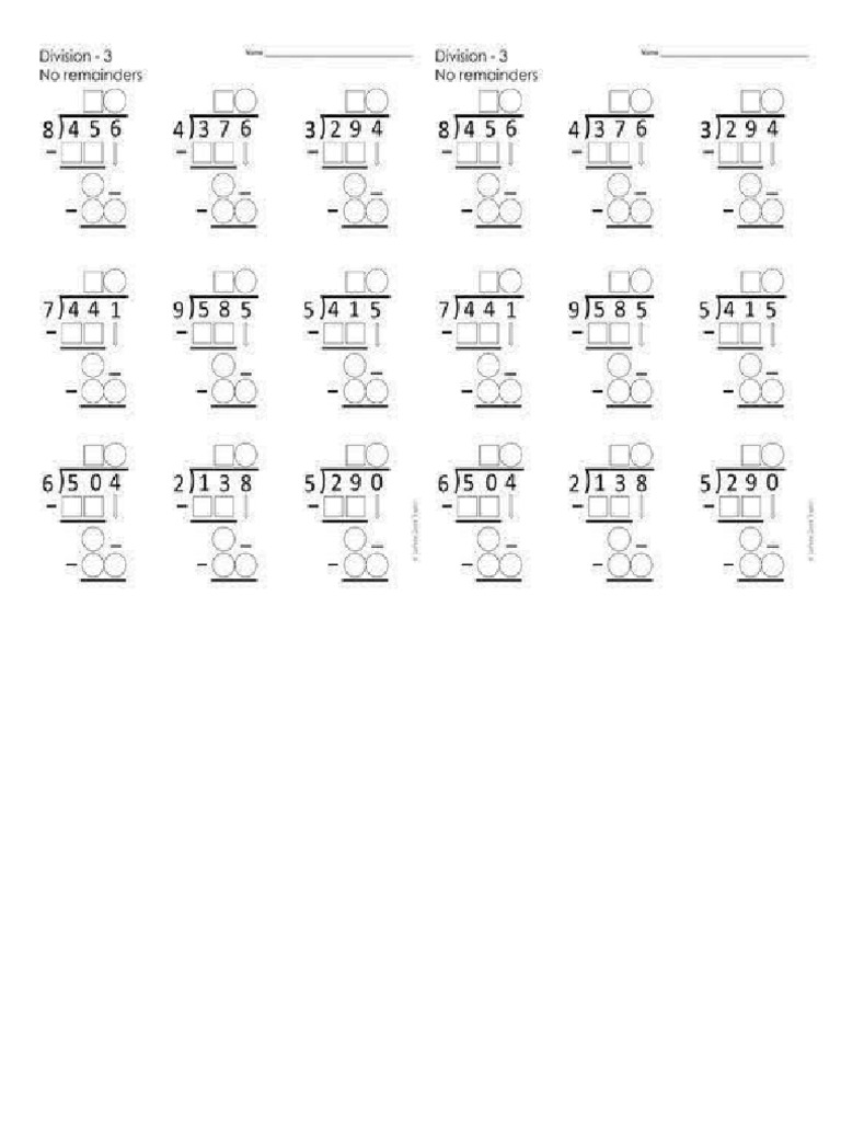 Ejercicios Divisiones | PDF