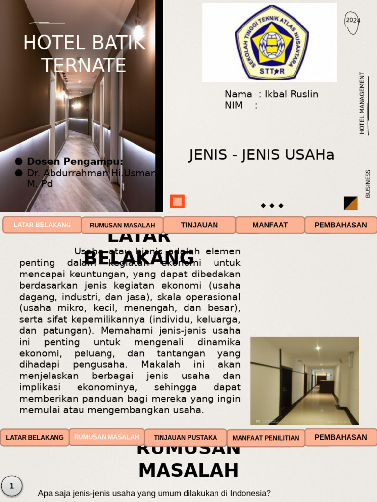 Jenis-Jenis Usaha Power Point Kewirausahan | PDF