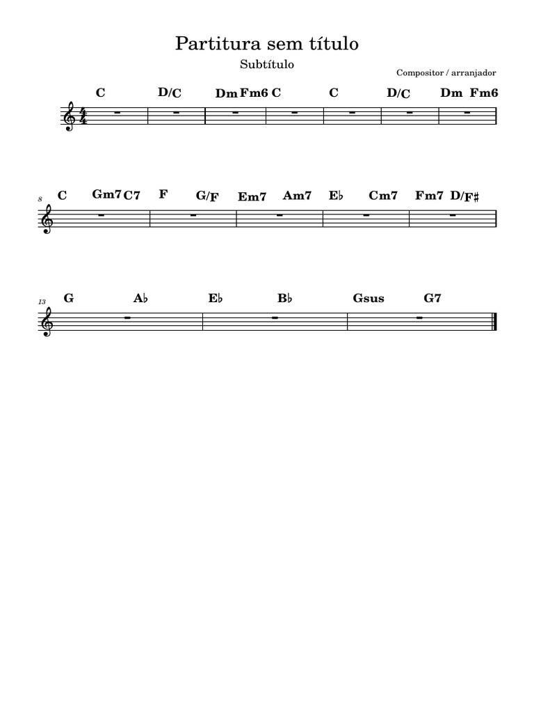 Partitura Sem Título | PDF