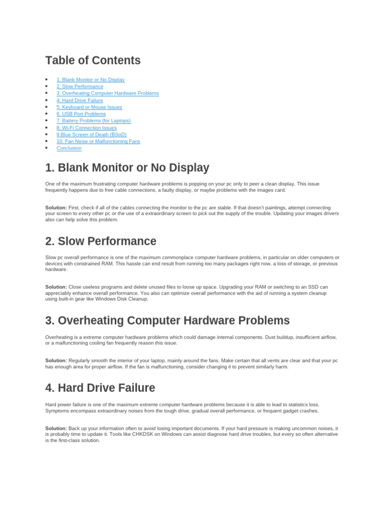 Common Computer Faults1 | PDF | Malware | Computer Virus