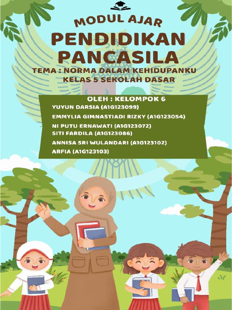 Modul Ajar Peng - Pemb.ppkn SD - Kel. 6 - Norma Dalam Kehidupanku | PDF