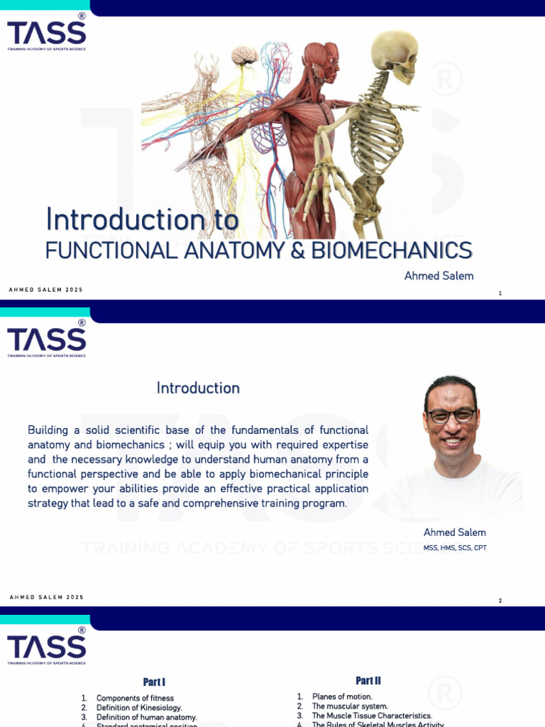 Functional Anatomy & Biomechanics (Updated) | PDF | Anatomical Terms Of ...