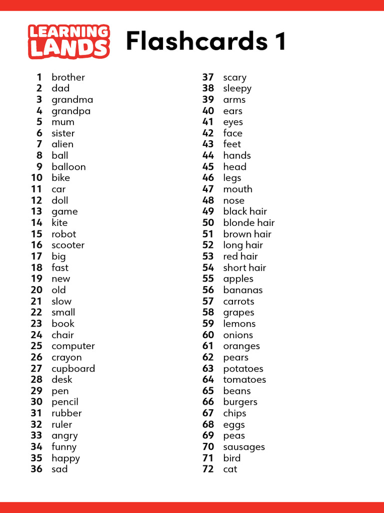 LL L1 Flashcards Complete | PDF | Cuisine | Foods