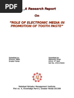 Questionnaire On Toothpaste | PDF