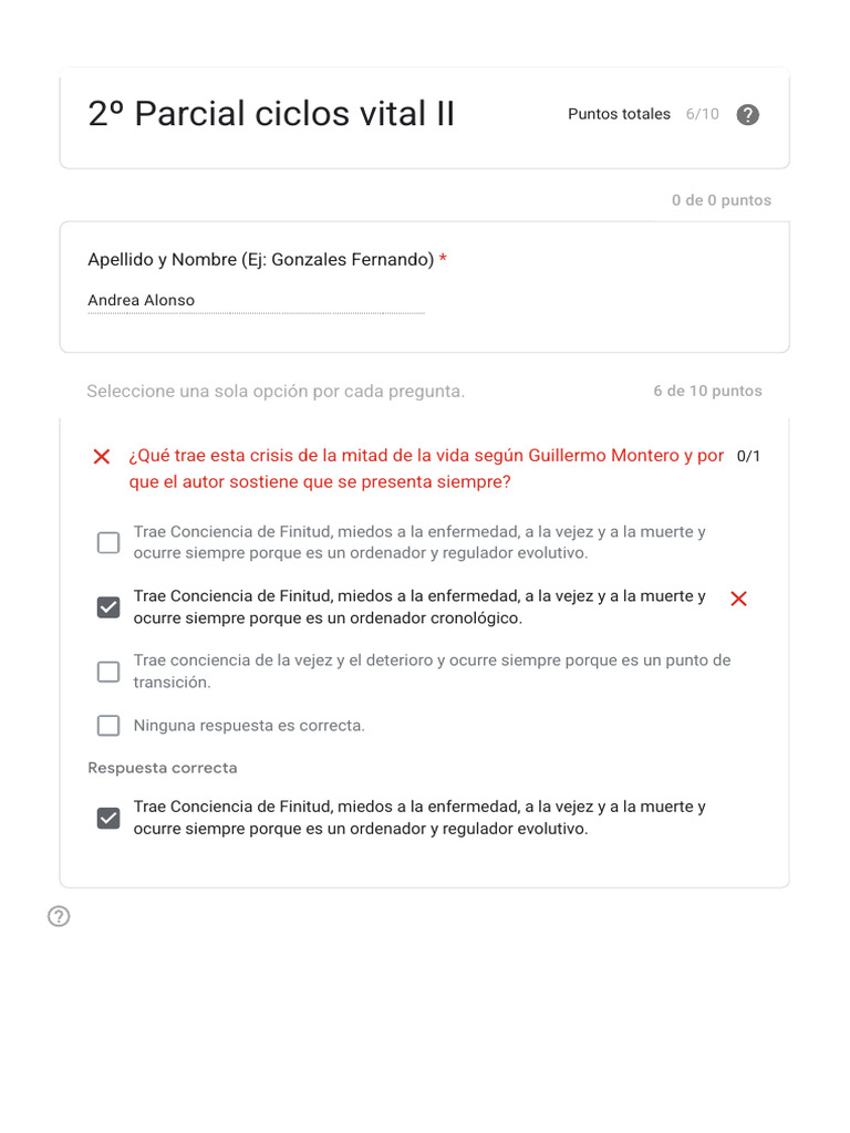 2º Parcial Ciclos Vital II | PDF | Adultos | Ciencias del comportamiento