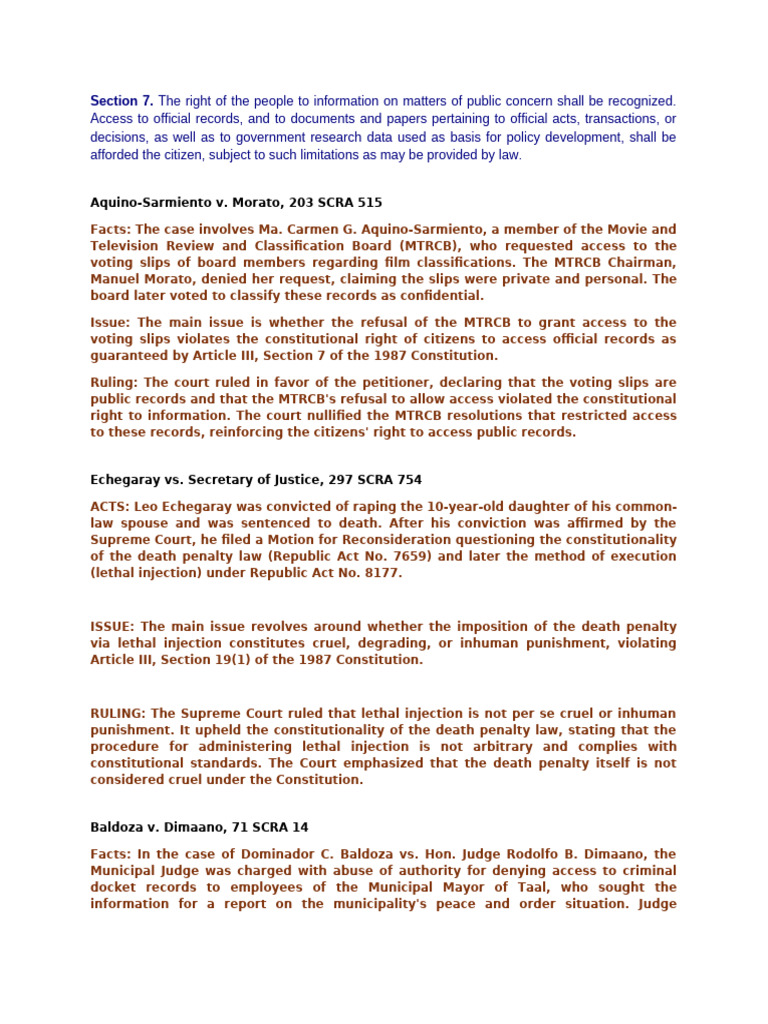 Final Consti Art 7 13 | PDF | Miranda Warning | Bail