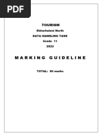 Data Handling Task 2025 Marking Guidelines | PDF | Tourism | Climate Change