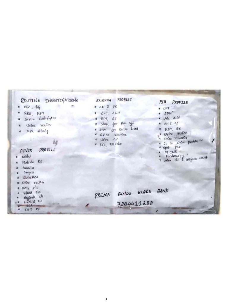 OBG Investigations Template | PDF