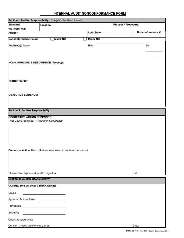 NC Report Example | PDF