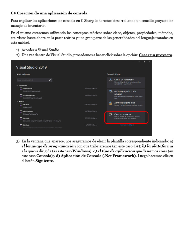 CSharp Creación de Una Aplicación de Consola 2025-05-27 14 - 16 - 43 | PDF | Interfaz de línea ...