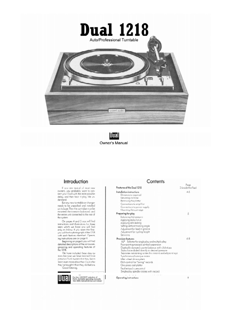 1218 Om Dual en | PDF