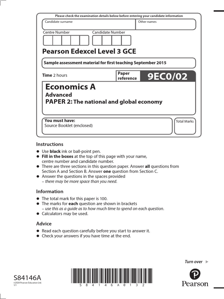 A Lev Eco A Paper 2 Question Paper - Iss3 | PDF | Price Of Oil | Prices