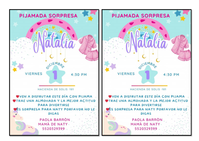 Invitaciòn Naty | PDF