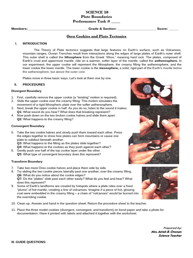 Pt#4 Simulation Plate Tectonics | PDF | Plate Tectonics | Earth