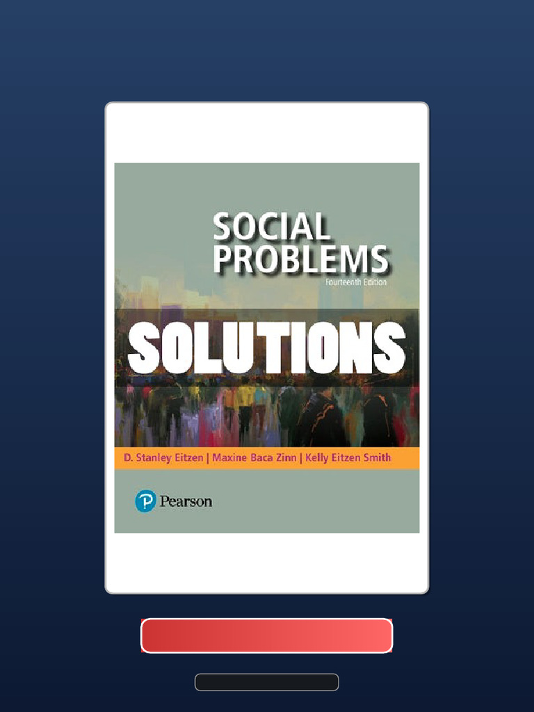 Complete Bundle Social Problems 14 Ed Eitzen Ebook and TestBank Bundle ...