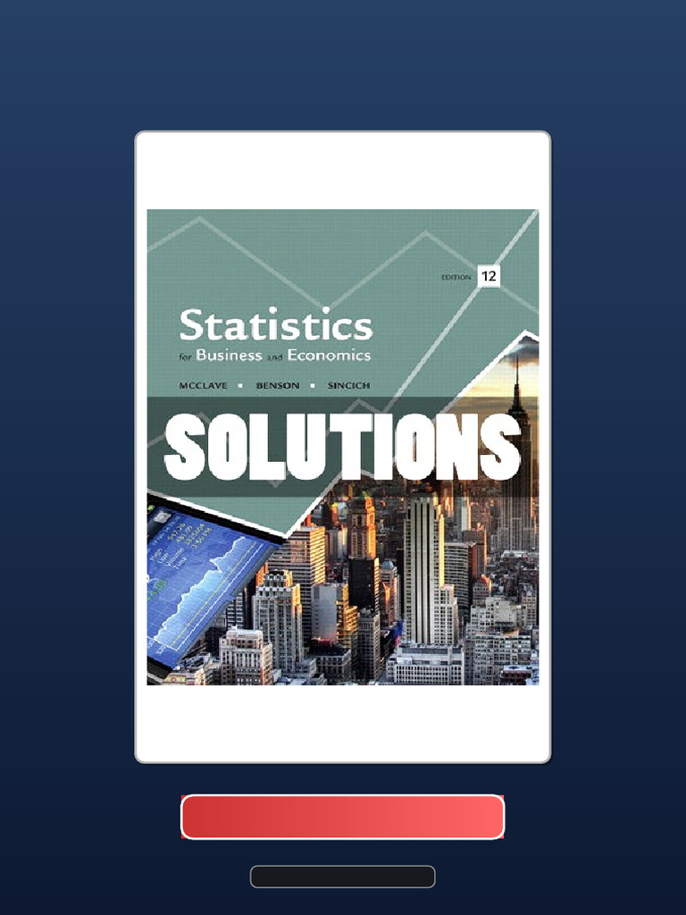Complete Bundle Statistics For Business and Economics 12th Ed McClave ...