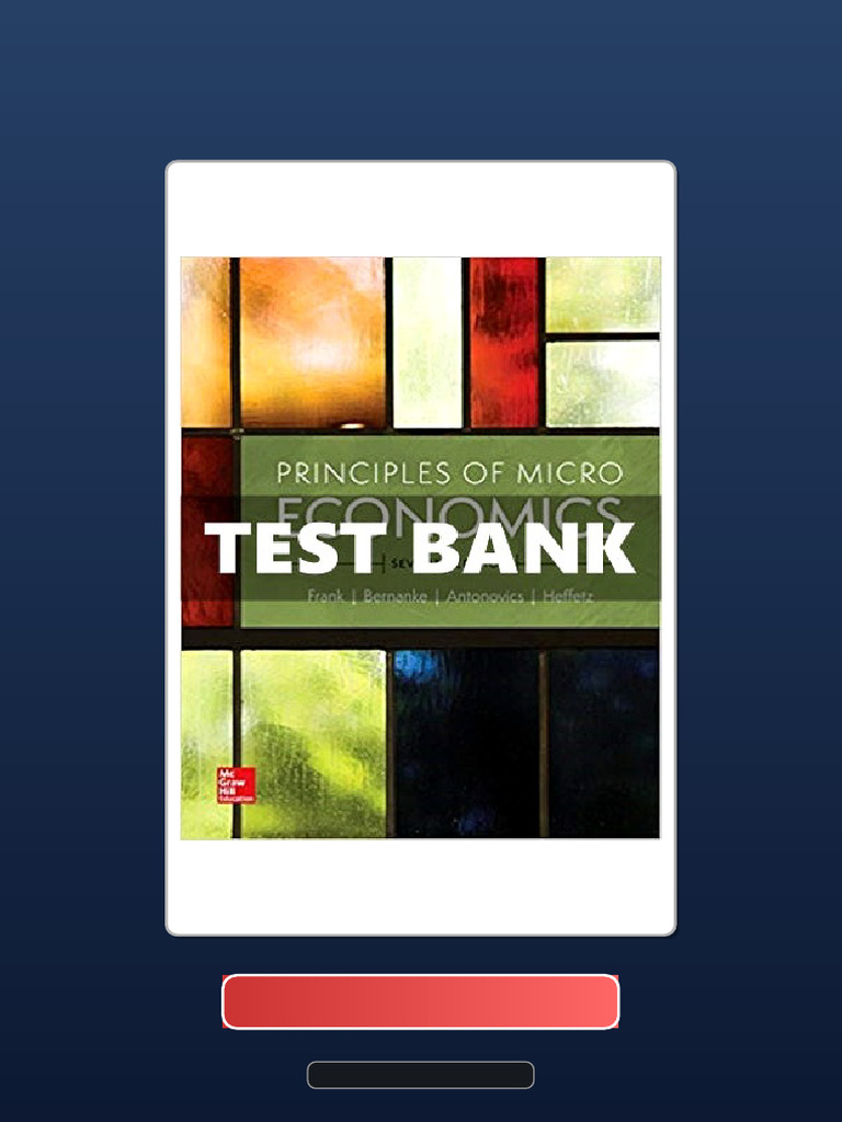 Complete Bundle Principles of Microeconomics 7 Ed Frank Ebook and ...