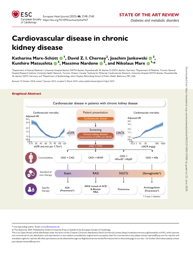 CVD in Chronic Kidney Disease | PDF | Chronic Kidney Disease ...
