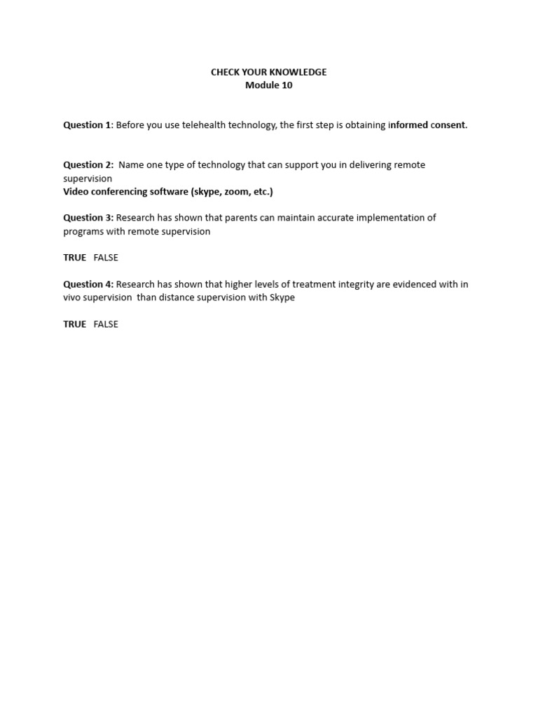 m10 Check Your Knowledge | PDF