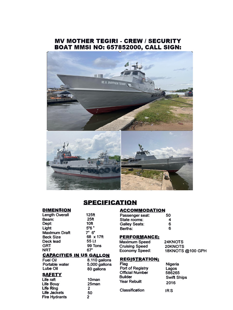 Mother Tegiri Spec Sheet | PDF