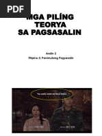 Mga PIling Teorya Sa Pagsasalin | PDF