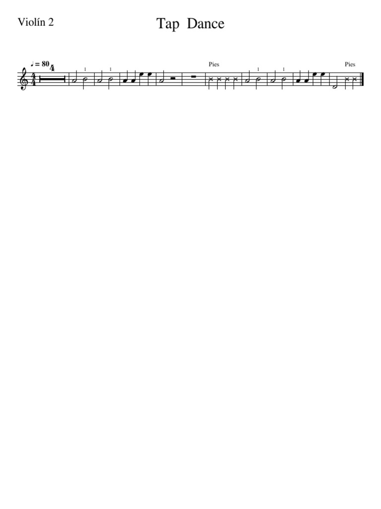 Tap Dance-Violín 2 | PDF