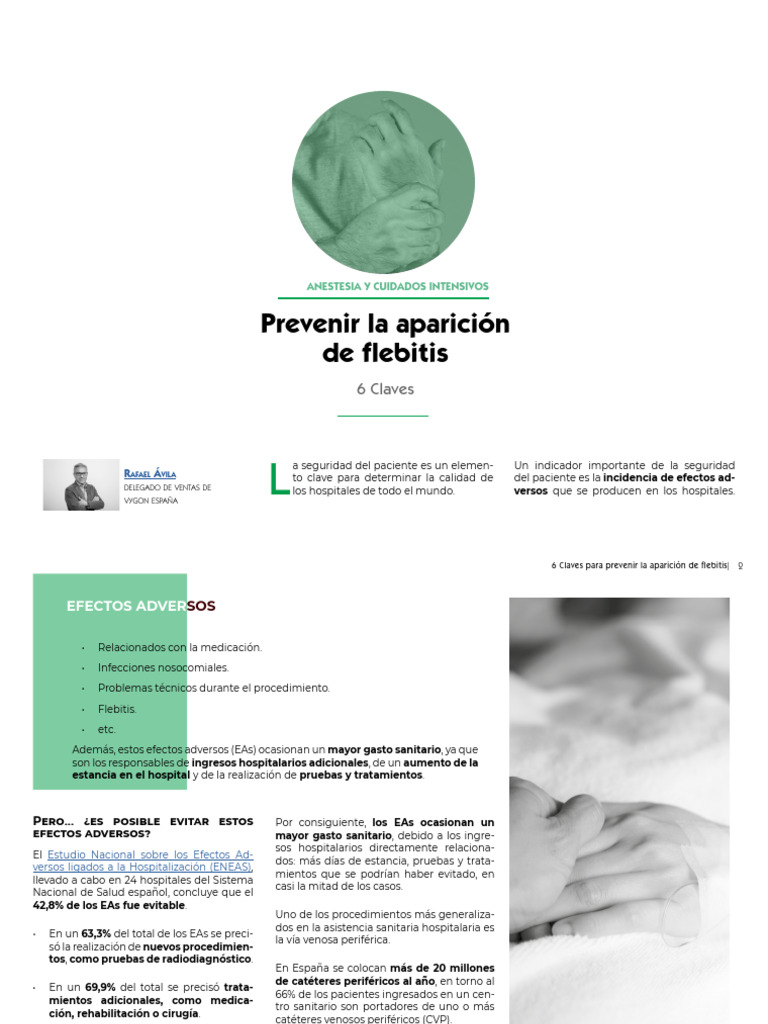 6 Claves para Evitar La Aparicion de Flebitis | PDF | Terapia intravenosa | Lavado de manos