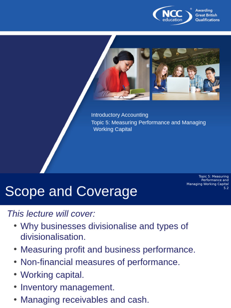 Topic 5 - Measuring Performance and Managing Working Capital | PDF ...