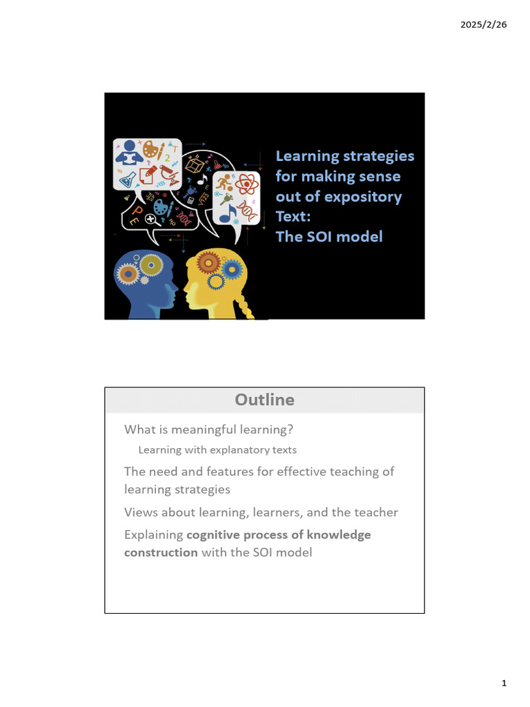 w2 - Mayer - SOI - Model - Handout - 1132 - English | PDF | Learning ...