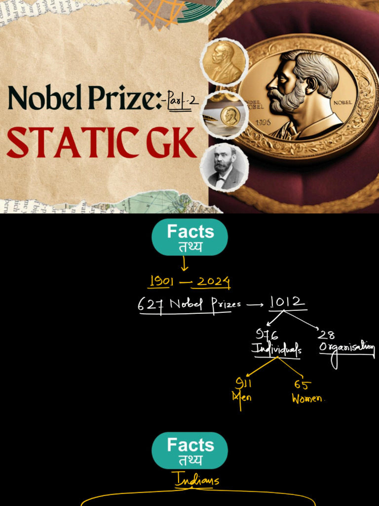 Static GK - Class-23 - Nobel Prize - Part 2 | PDF