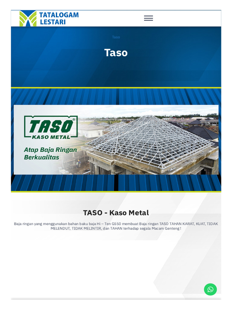 Taso - Tatalogam Lestari | PDF