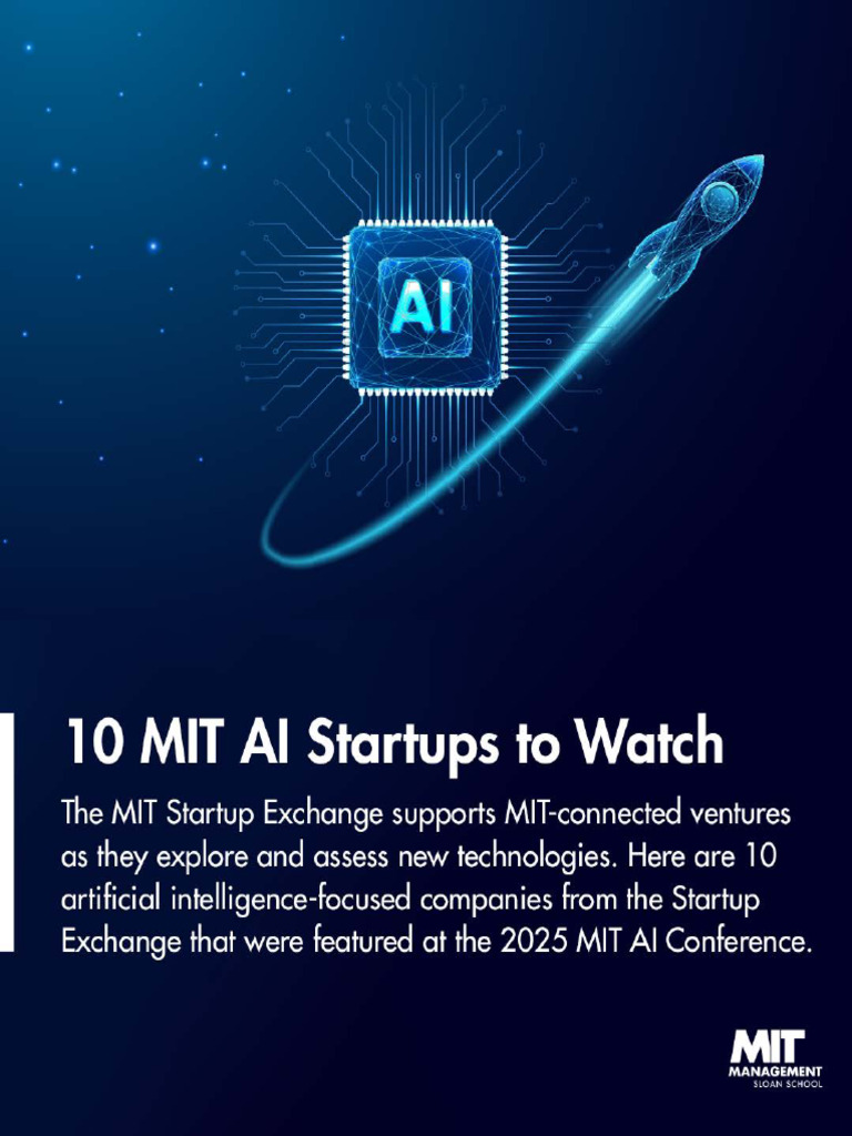 10 MIT AI Startups To Watch | PDF