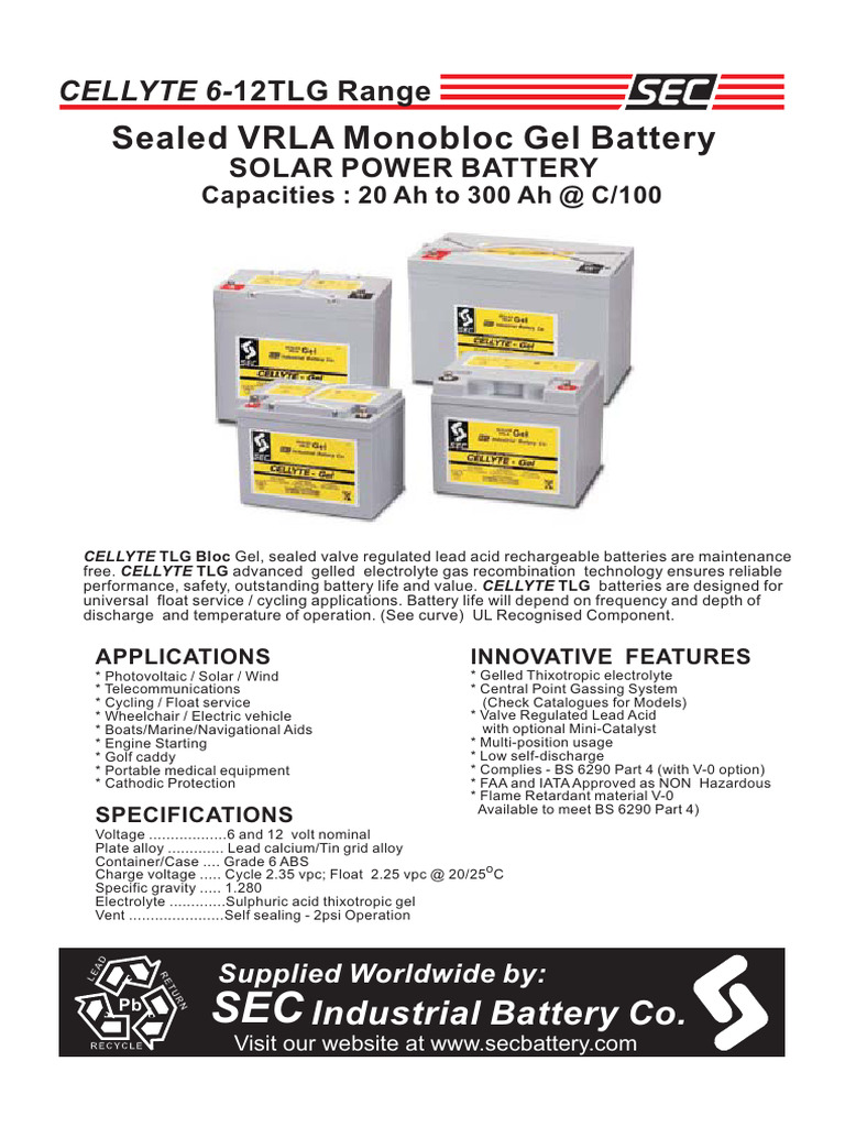 Cellyte 6-12tlg Brochure | PDF | Rechargeable Battery | Electricity