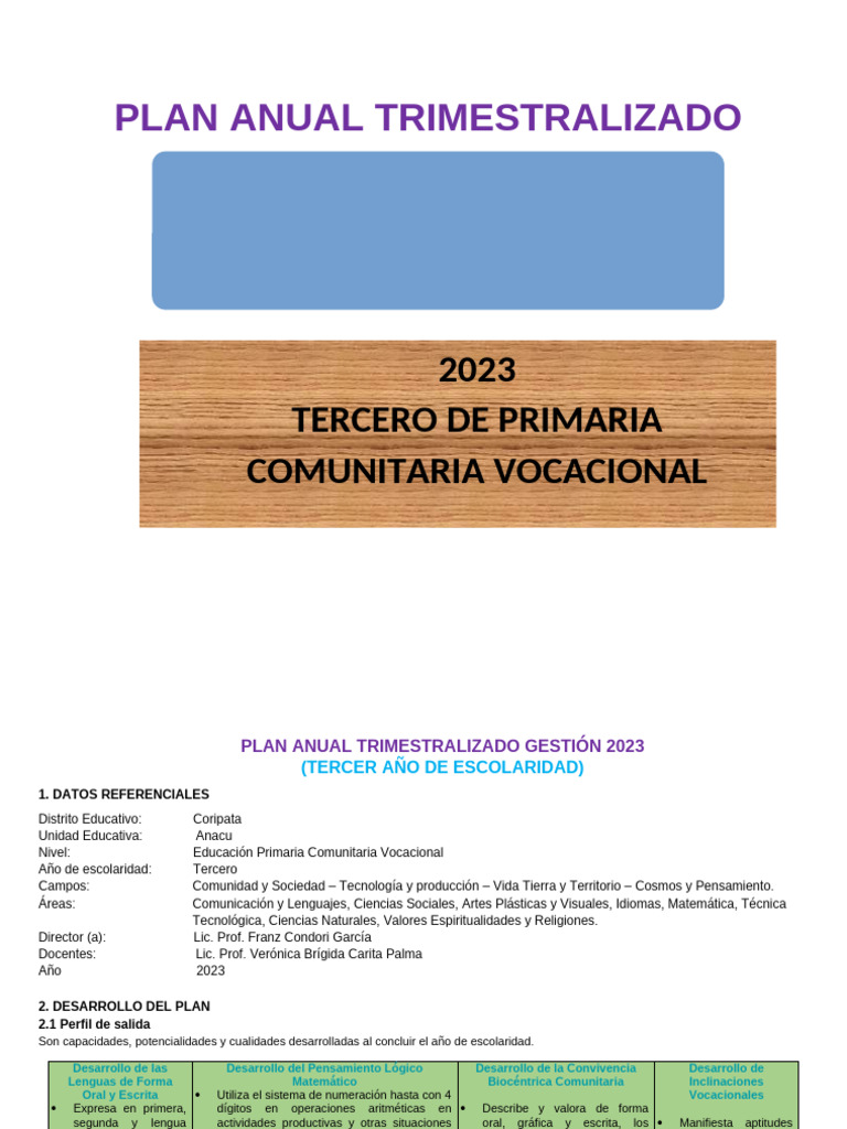 Tercero de Primaria Pat | PDF | Comprensión lectora | Comunicación